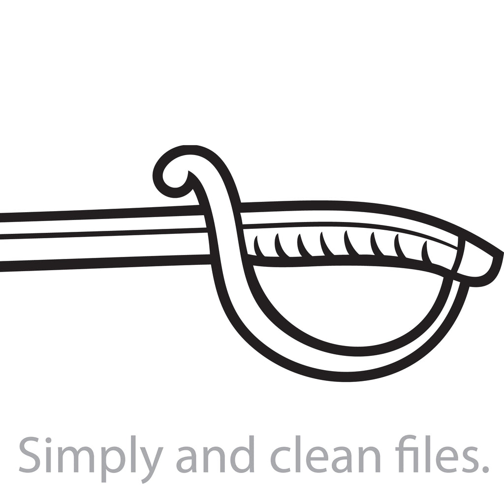 Saber. Cut files for Cricut. Clip Art (eps, svg, pdf, png, dxf, jpeg ...