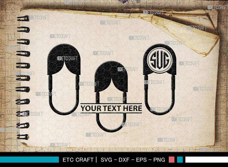 Safety Pin Monogram, Safety Pin Silhouette, Safety Pin SVG, Pin Svg ...