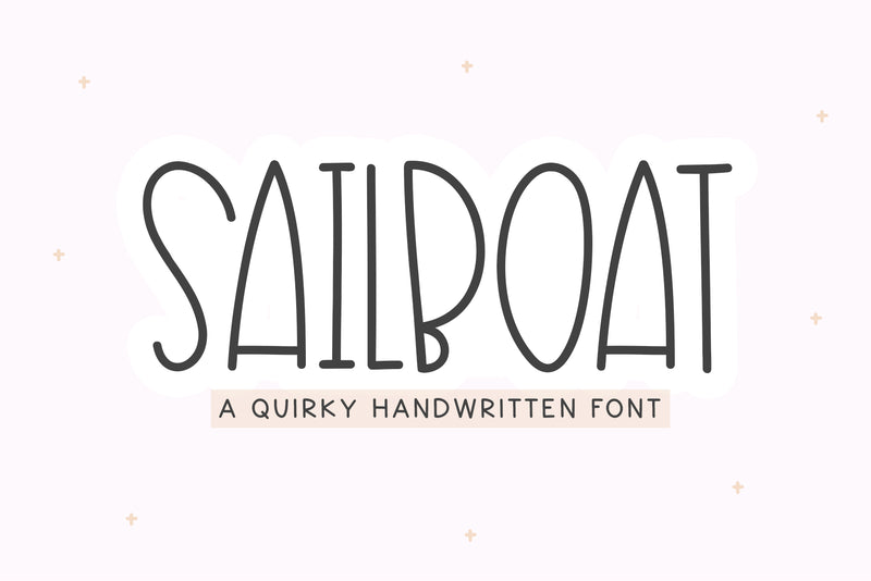 Sailboat - Fun Handwritten Font - So Fontsy