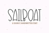 Sailboat - Fun Handwritten Font - So Fontsy