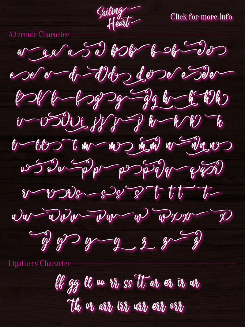 Sailing Heart Script - So Fontsy