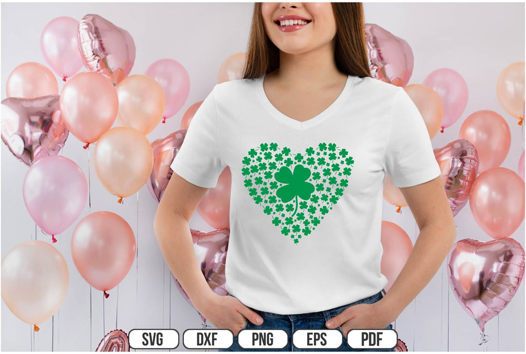 Saint Patrick's Day Heart SVG - So Fontsy