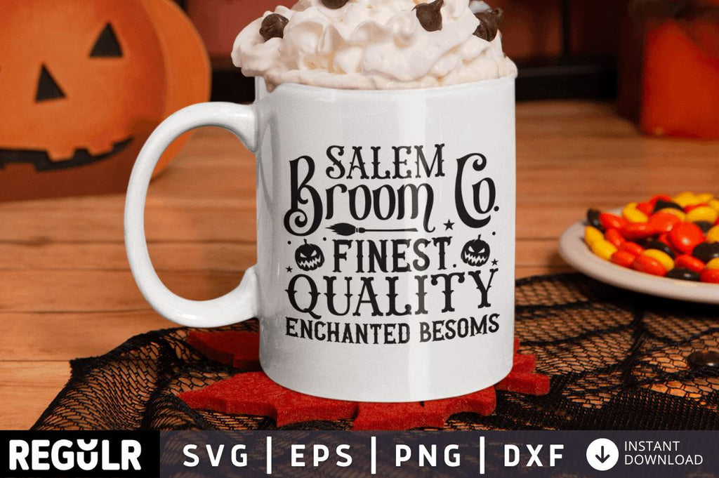 Salem broom co. finest quality enchanted besoms SVG - So Fontsy