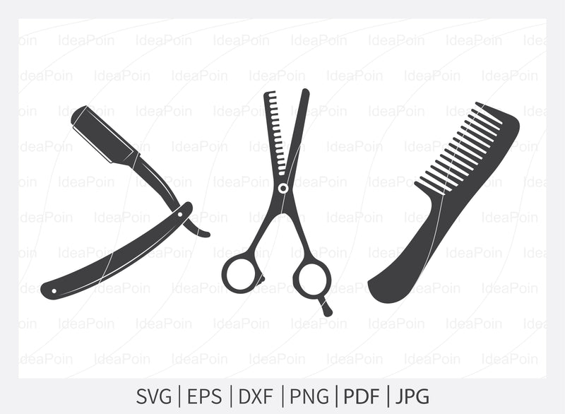 Salon instruments SVG, Hair Stylist Tools svg, Salon Instruments ...