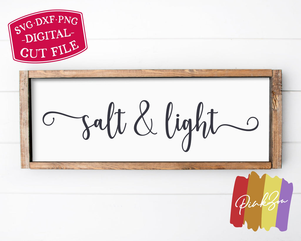 Salt and Light SVG Files, Christian Svg, Farmhouse Sign Svg, Matthew 5 ...