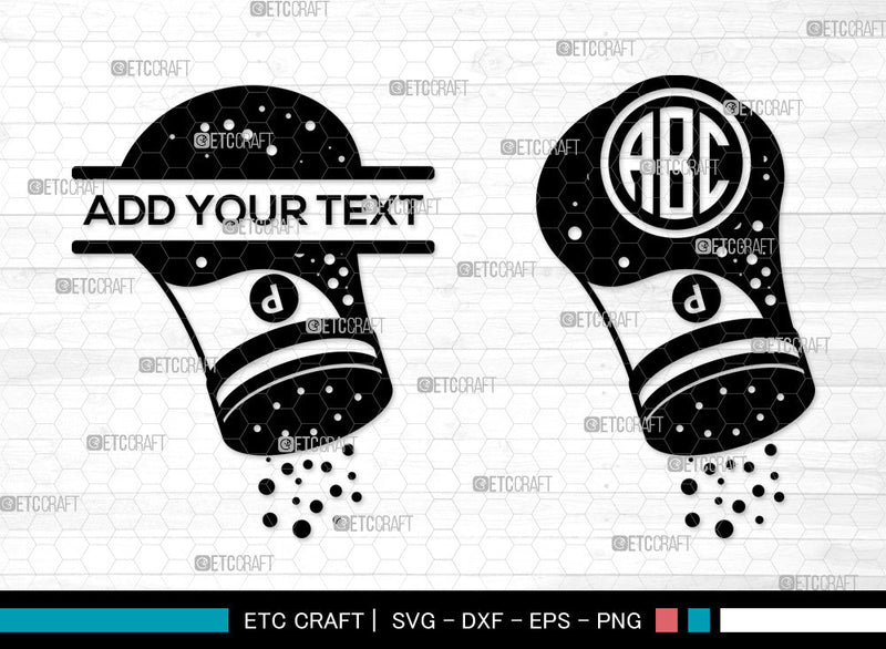 Salt And Pepper Mnogram SVG, Split Mnogram SVG, Salt Svg, Pepper Svg ...