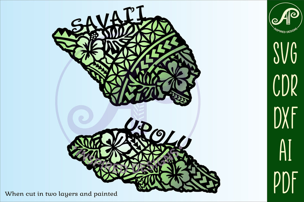 Samoa design SVG laser cut file - So Fontsy