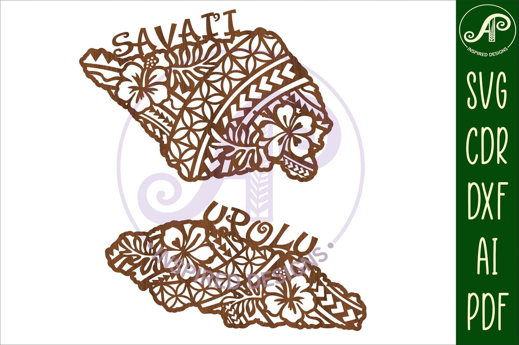 Samoa design SVG laser cut file - So Fontsy