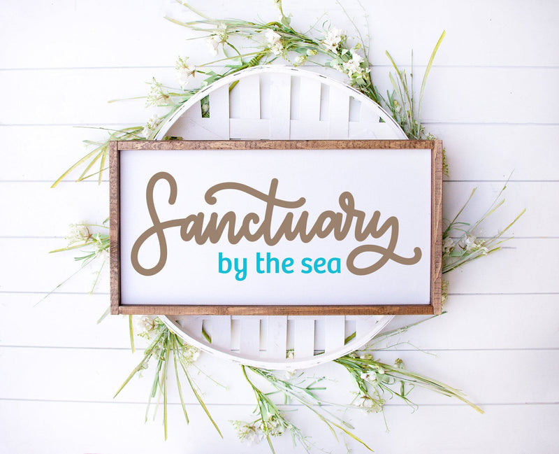 Sanctuary bundle Hand Lettered SVG Cut File Great for home signs - So ...