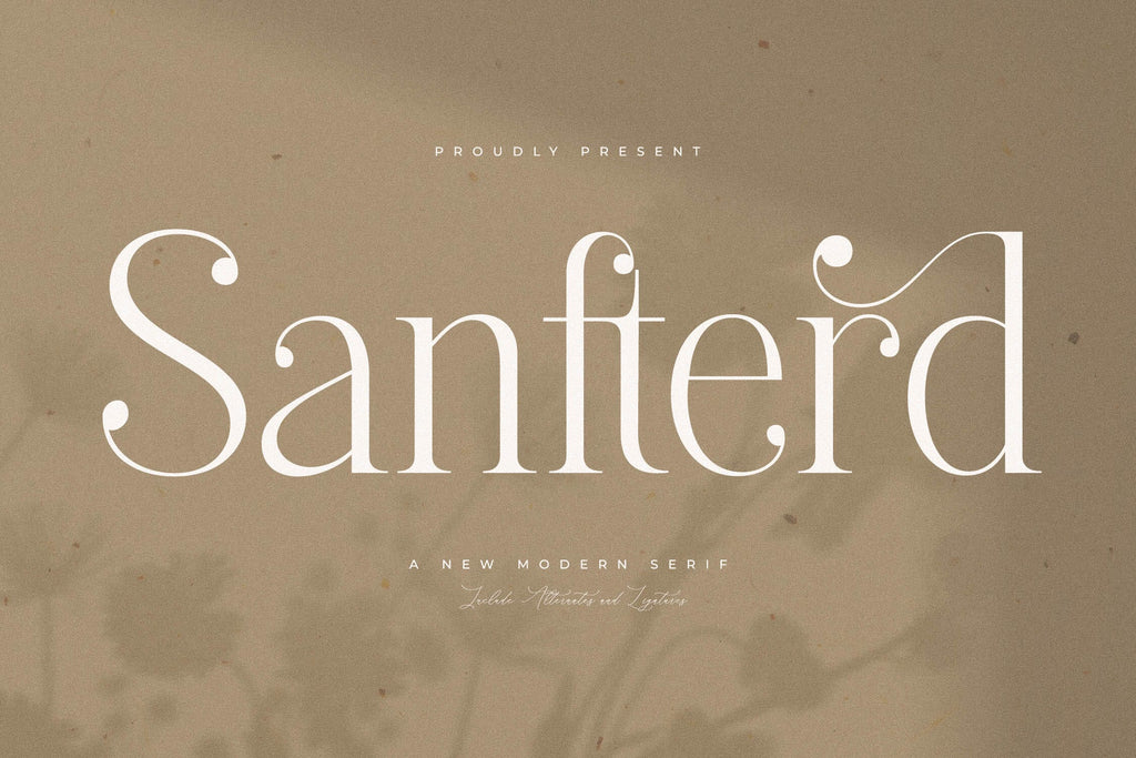 Sanfterd Typeface - So Fontsy