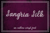 Sangria Silk - an outline script font - So Fontsy