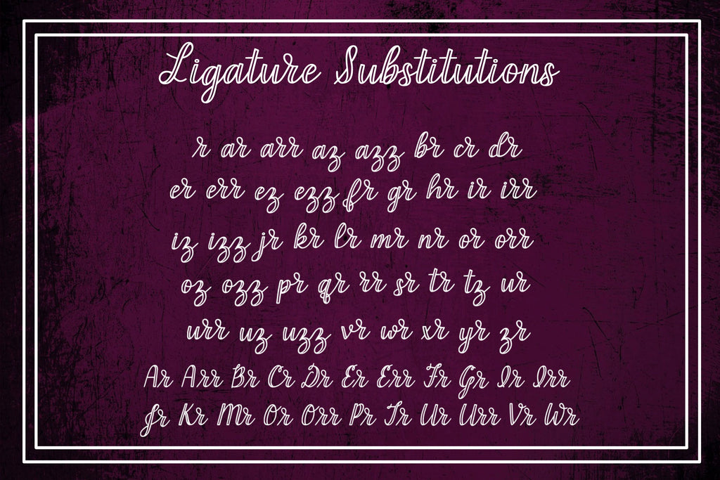 Sangria Silk - an outline script font - So Fontsy