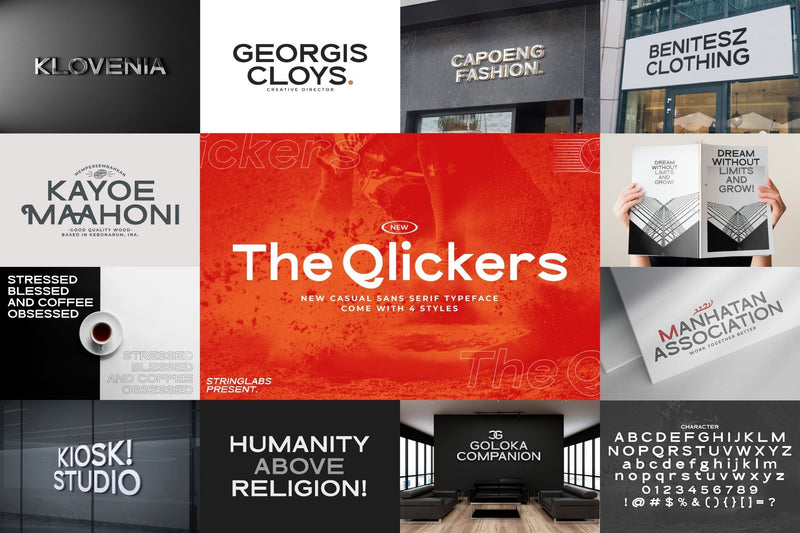 Sans Serif Display Font Bundle - So Fontsy