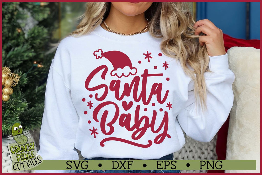 Santa Baby Christmas SVG File - So Fontsy