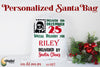 Santa Bag SVG. Personalized Santa Bag SVG. Santa Express SVG - So Fontsy