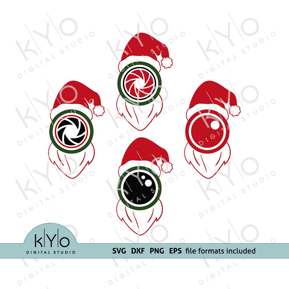 Santa Cam svg files bundle, printable christmas designs png - So Fontsy