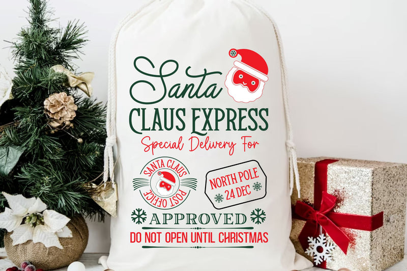 Santa claus express special delivery SVG Design - So Fontsy
