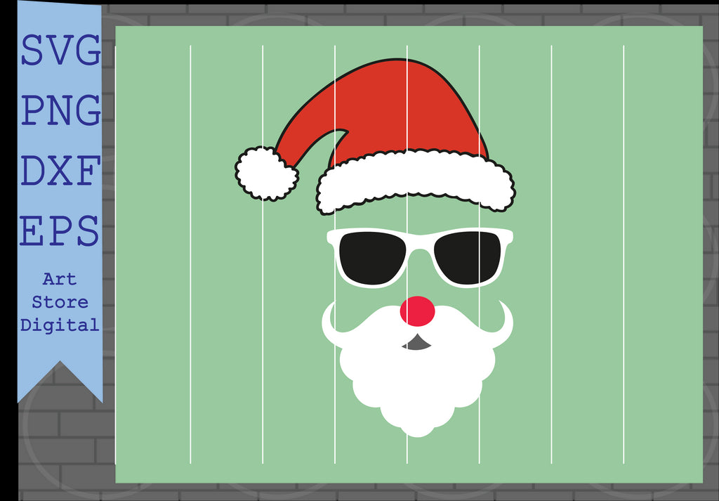 Santa Claus Svg, Christmas Svg, Cool Santa Claus Svg, Funny Christmas ...