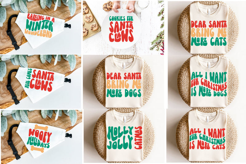 Santa Claws & Paws Mega Pet Christmas Bundle of 50 Designs - So Fontsy