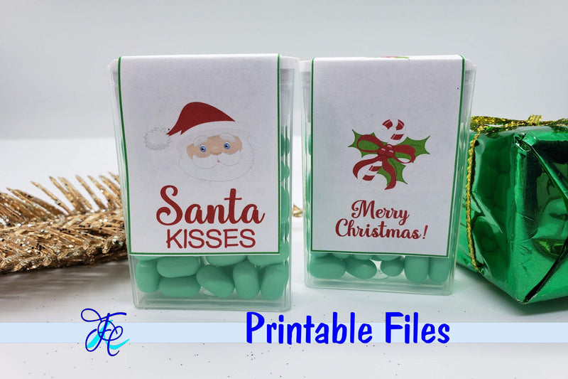 Santa Kisses - Tic Tac Label - So Fontsy
