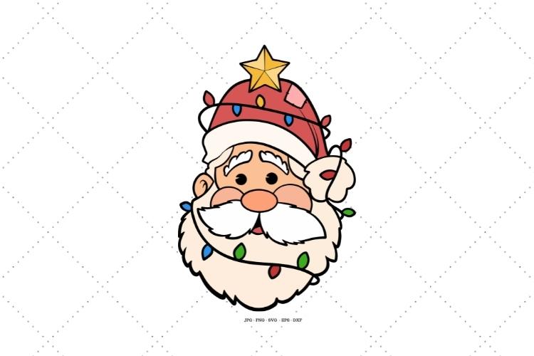 Santa Png, Santa DXF, Santa Cut File - So Fontsy