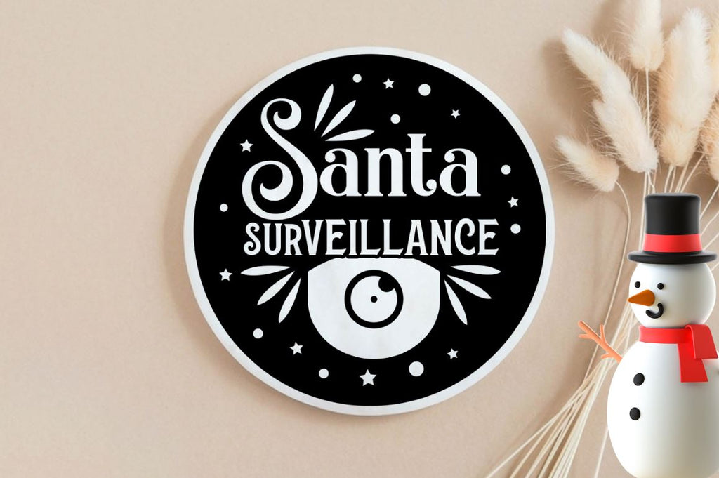 Santa surveillance SVG - So Fontsy