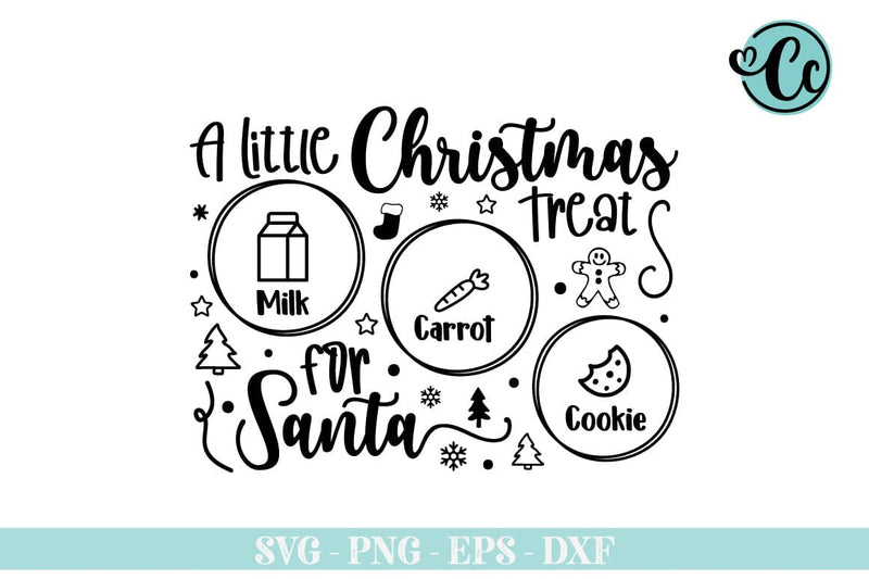 Santa Tray SVG Bundle, Santa Plate svg, Santa Milk Cookies svg, Cookies ...