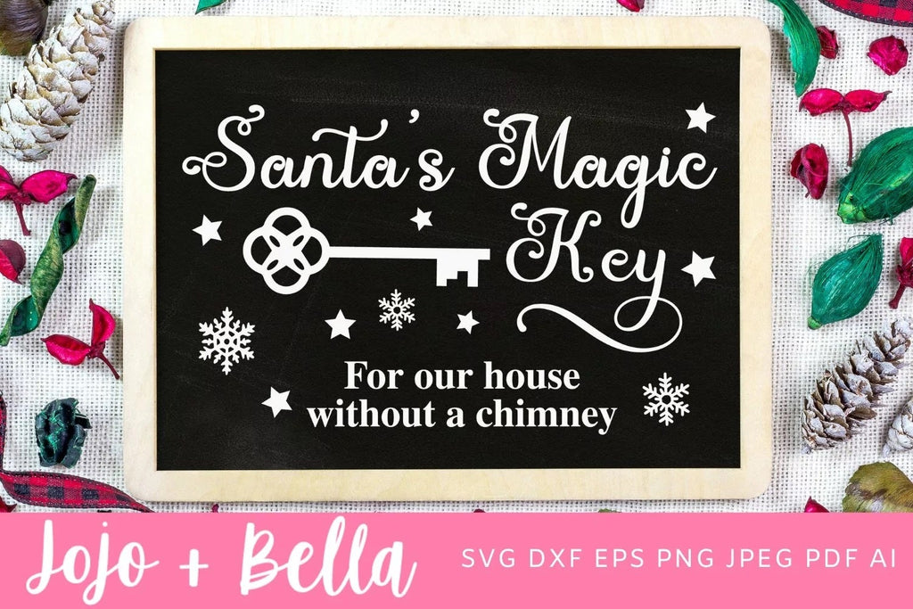 Santa’s Magic Key Svg, Santa Key Svg, Kid’s Christmas Sign Svg, Santa ...