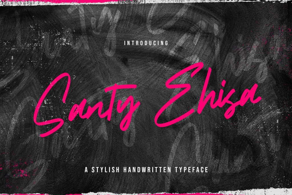 Santy Ehisa - Stylish Script Font - So Fontsy