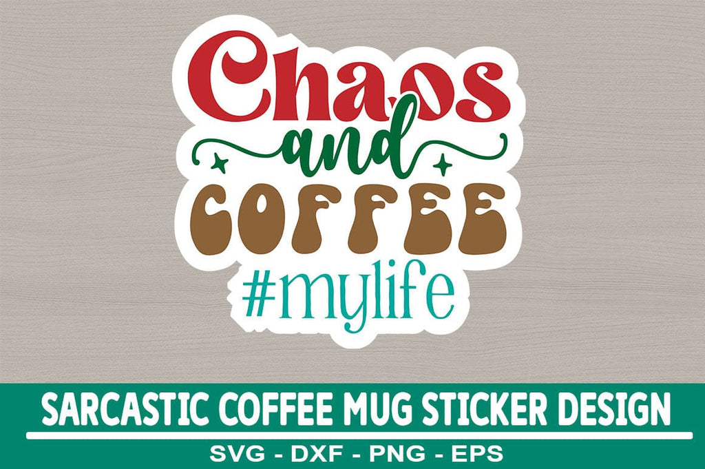 Sarcastic Coffee Mug Sticker Bundle - So Fontsy