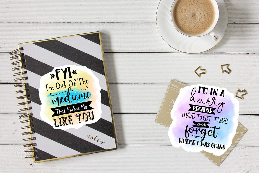 Sarcastic Quotes Stickers Bundle I Funny Quotes Stickers Bundle - So Fontsy