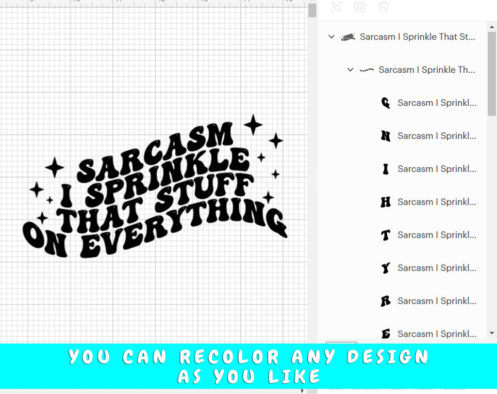 Sarcastic Wavy SVG Bundle, 25 Designs, Groovy Sarcastic Quotes SVG ...