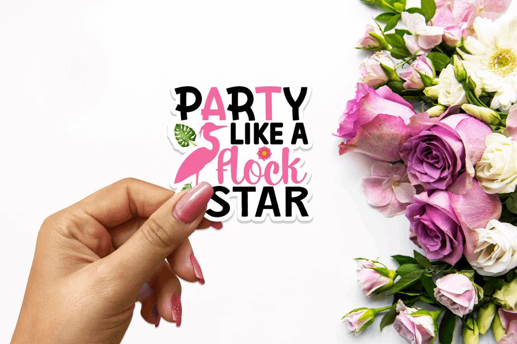 Sassy Flamingo sticker Sublimation bundle - So Fontsy