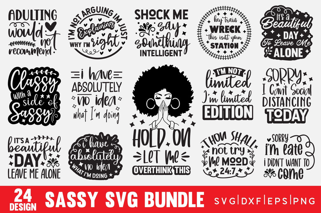 Sassy Svg Bundle - So Fontsy