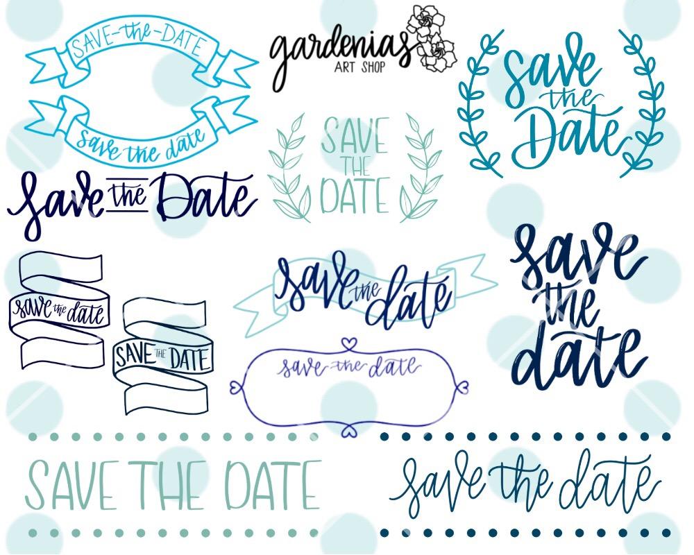 Save the Date Overlay Bundle - So Fontsy
