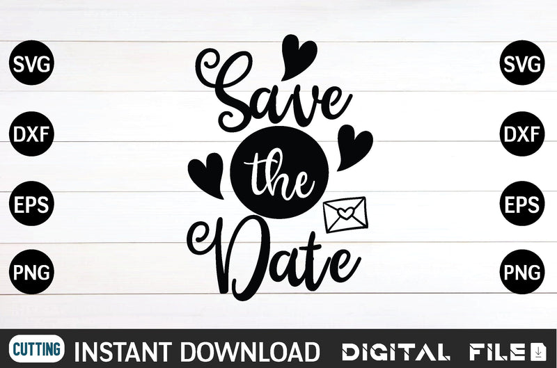 save the date svg - So Fontsy