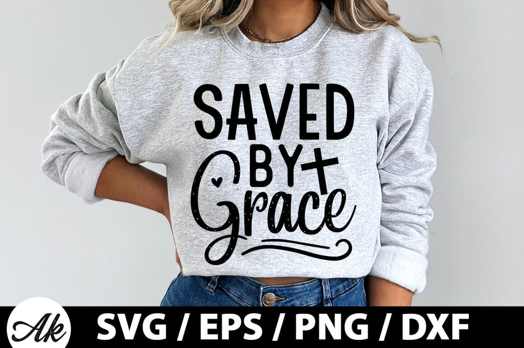 Saved by grace SVG - So Fontsy
