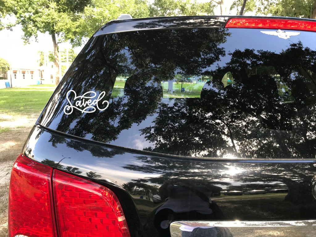 Saved Hand Lettered SVG Cut File - So Fontsy