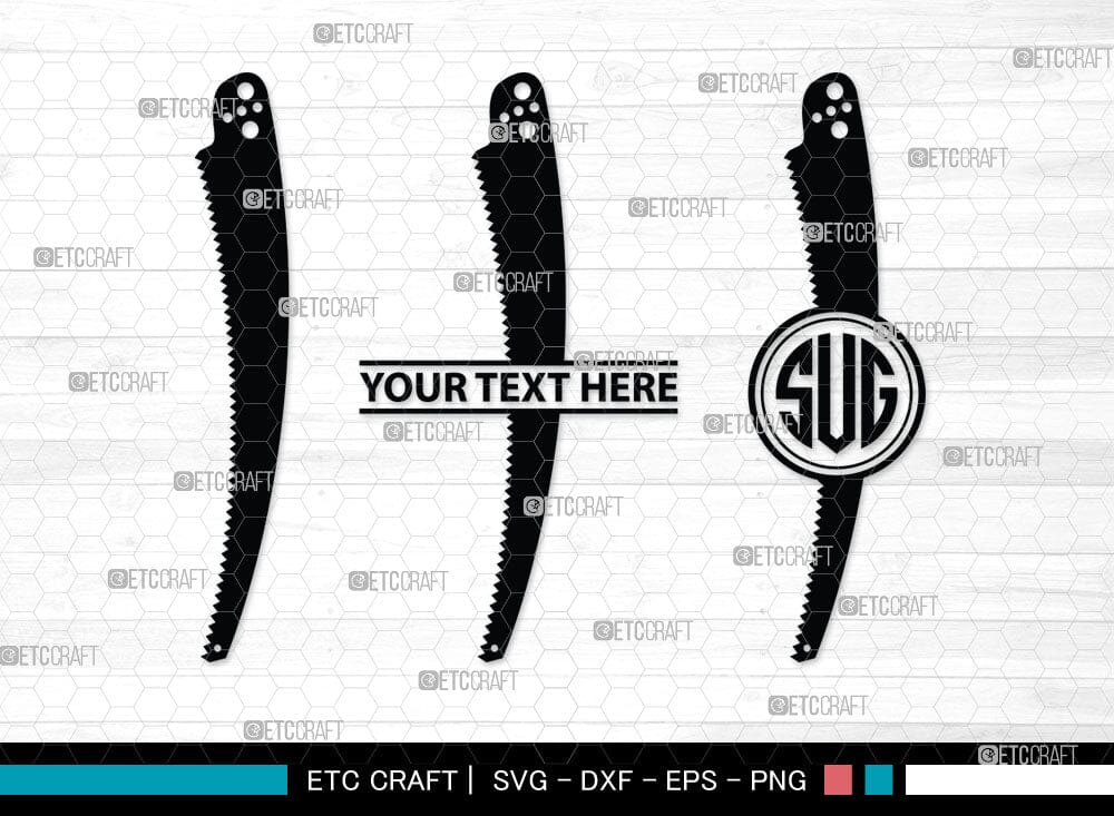 Saw Blade monogram, Saw Blade Silhouette, Saw Blade Svg, Steel Svg ...