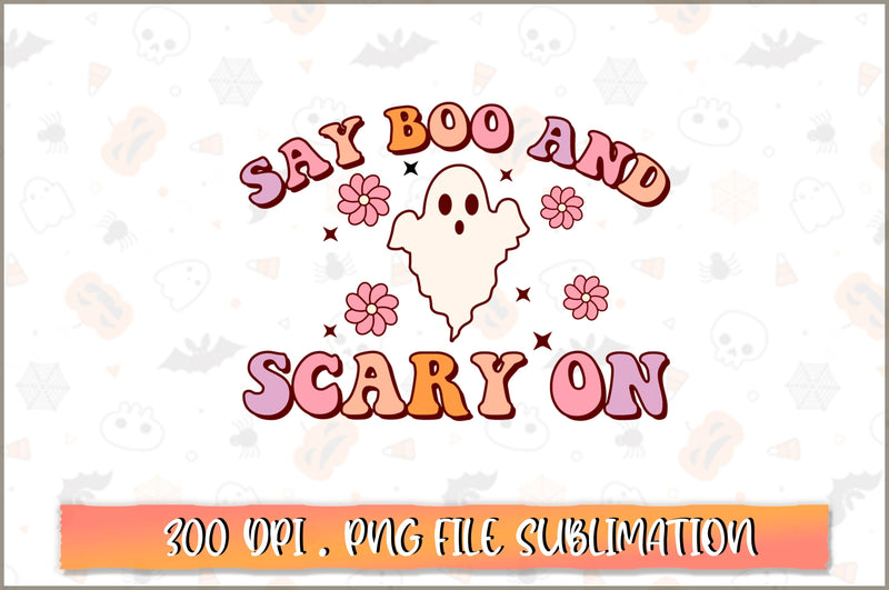 Say boo and scary on PNG - So Fontsy