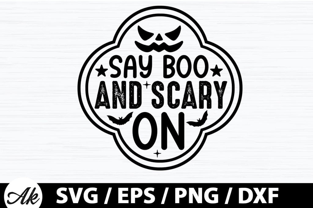 Say boo and scary on SVG - So Fontsy