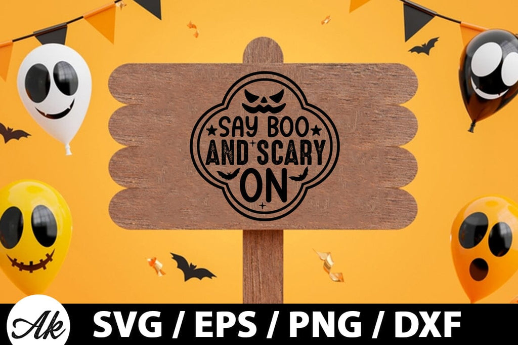 Say boo and scary on SVG - So Fontsy