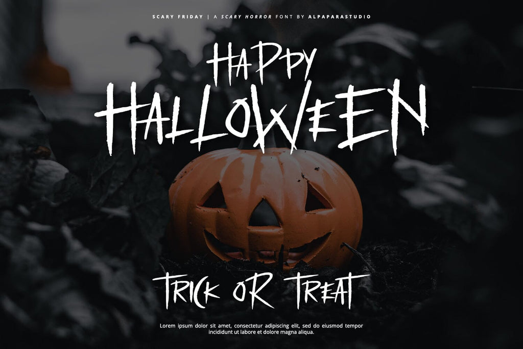 Scary Friday - Horror Display Font - So Fontsy