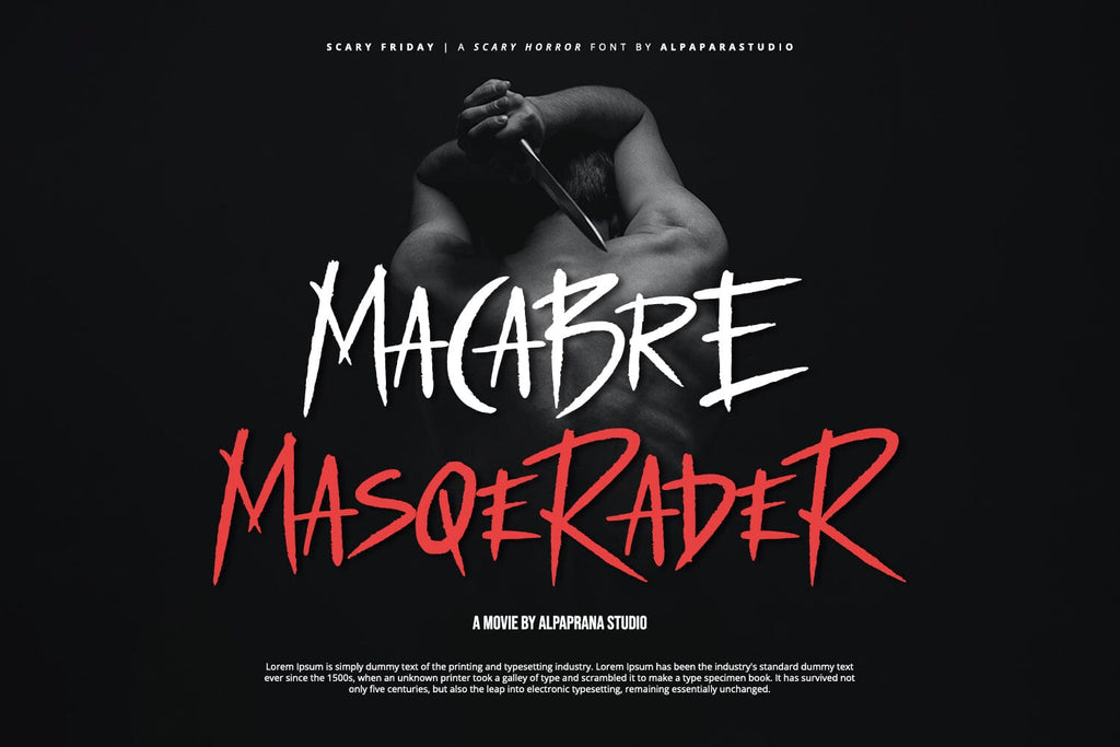 Scary Friday - Horror Display Font - So Fontsy