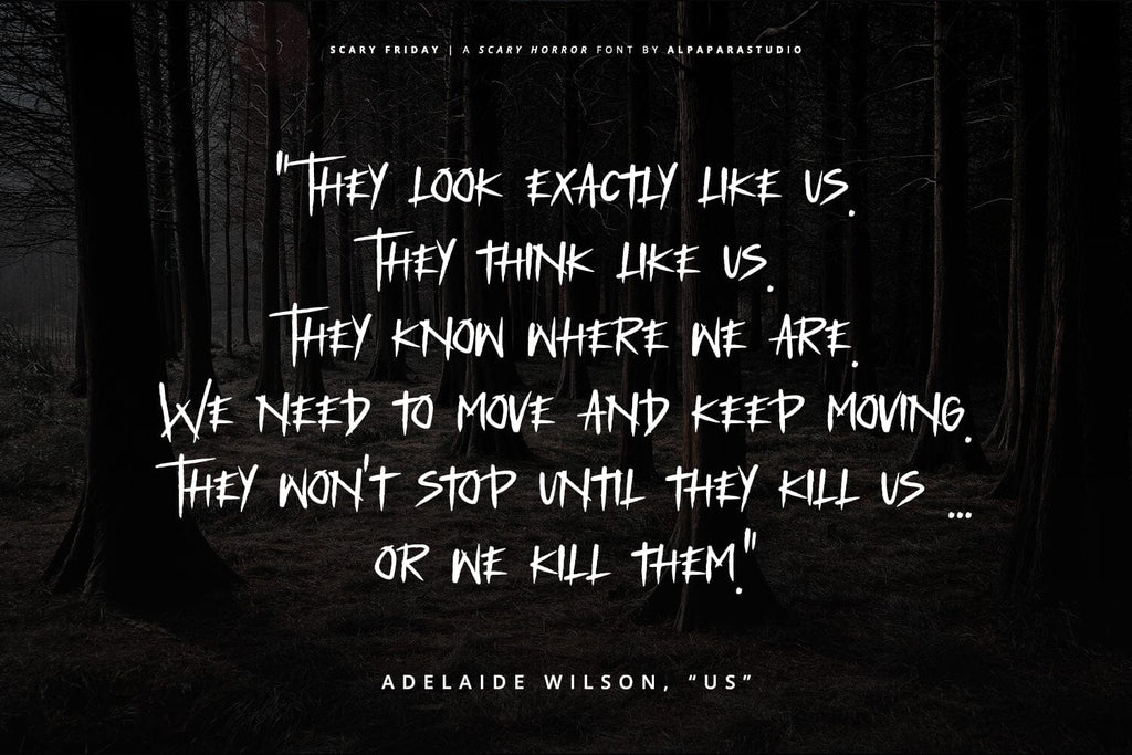 Scary Friday - Horror Display Font - So Fontsy