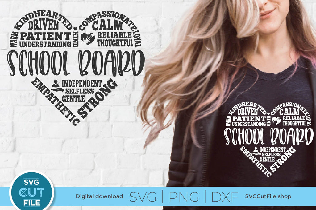 School Board svg - a school board member svg for Cricut and Silhouette ...