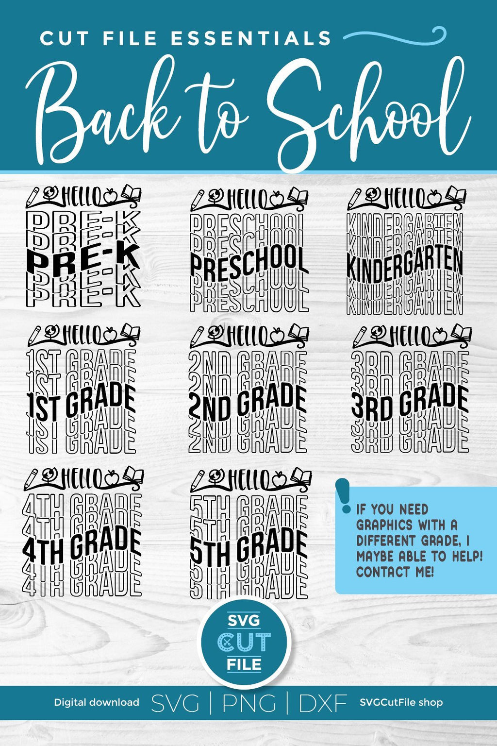 School bundle svg, teacher svg, Preschool, Pre-k, Kindergarten, 1st ...