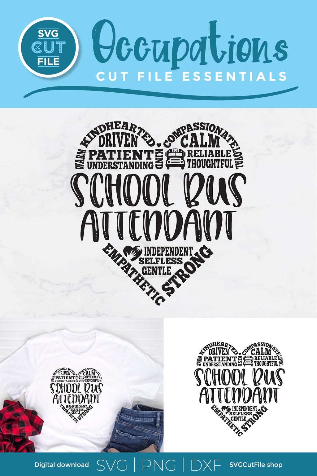 School Bus Attendant, School Bus Monitor svg - So Fontsy