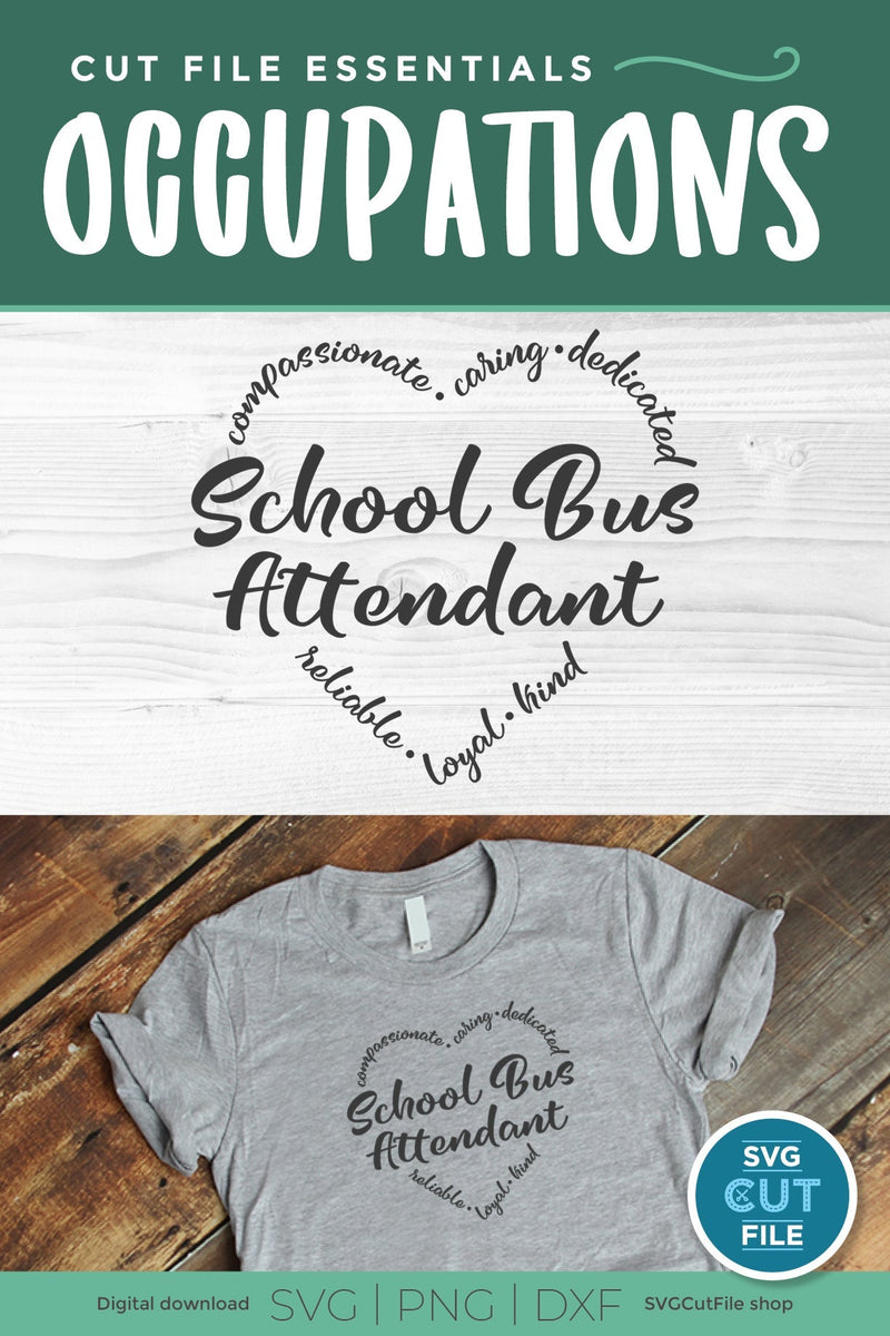 School Bus Attendant svg, Schoolbus Monitor svg - So Fontsy