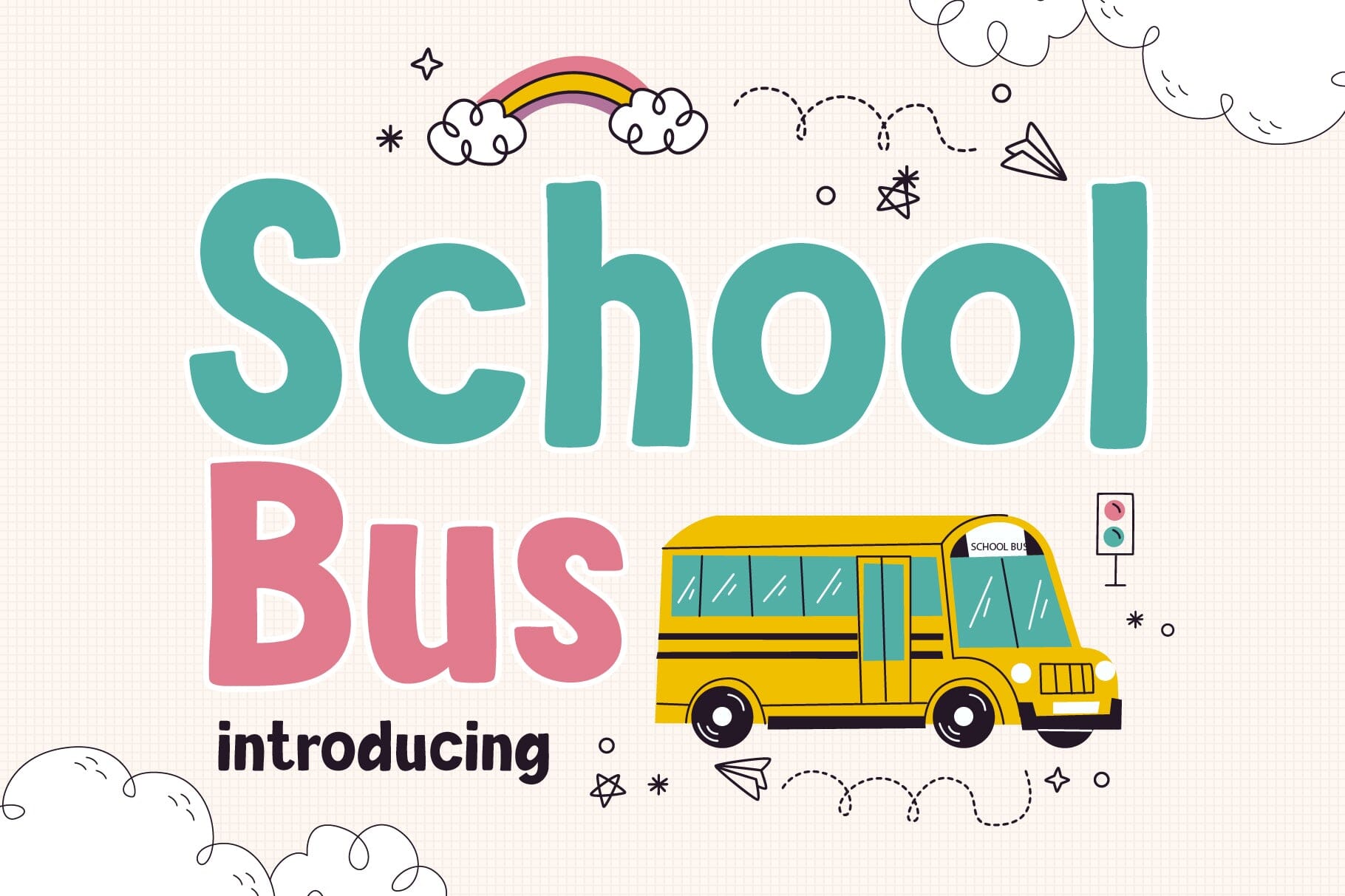 School Bus Font - So Fontsy